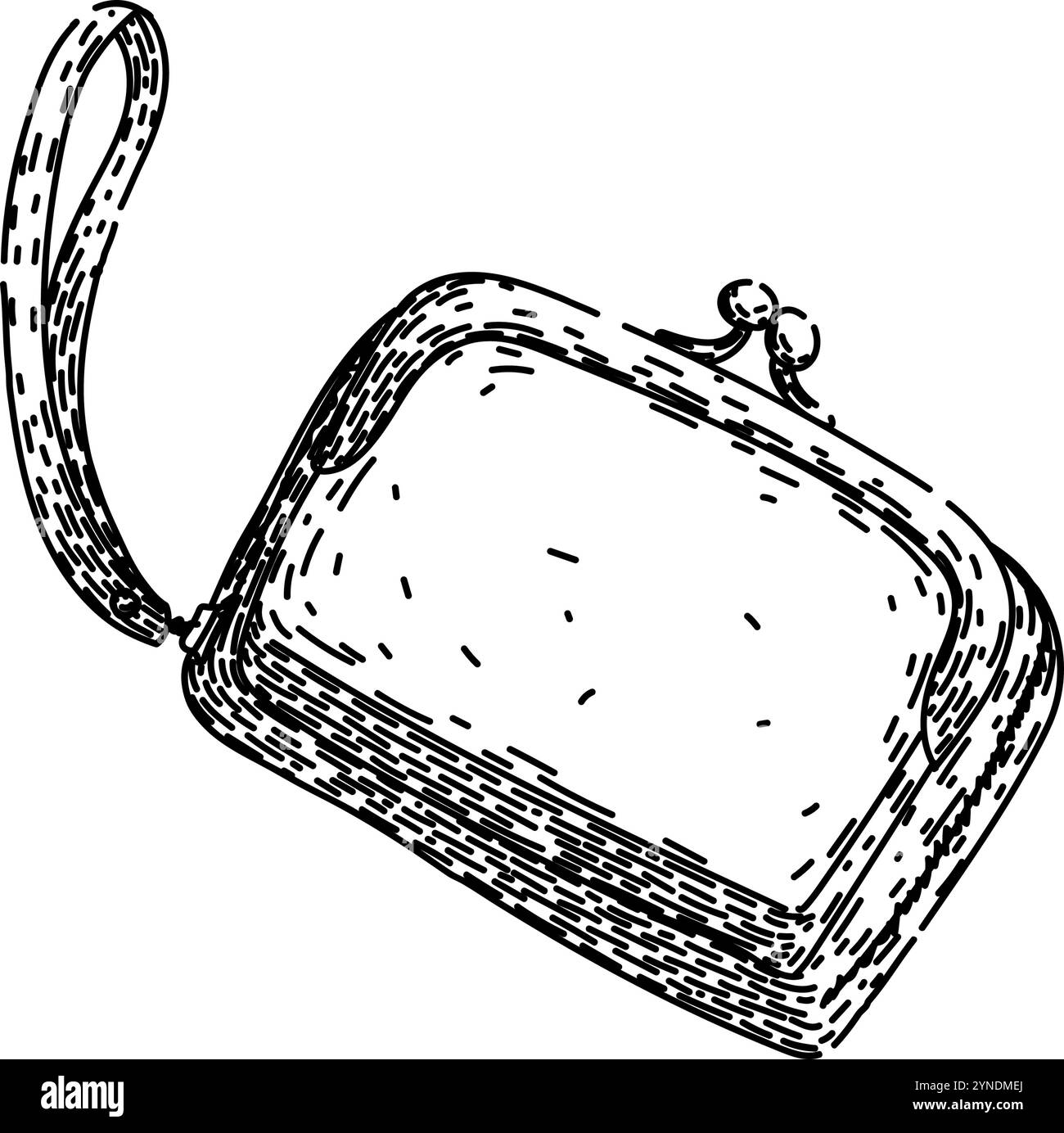 antique wallet sketch hand drawn vector Stock Vector Image & Art - Alamy