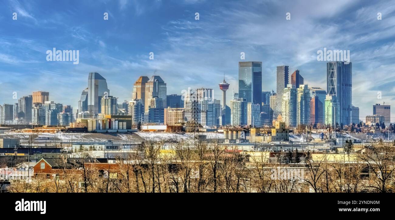 Calgary, Alberta, Canada. Apr 12, 2024. The Calgary downtown skyline ...