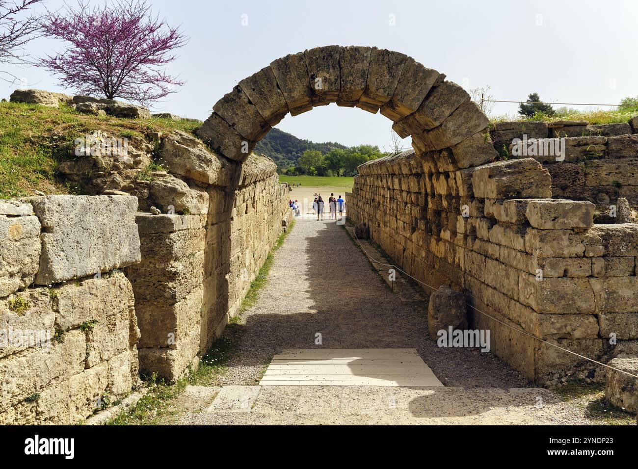 Monumental entrance to the stadium, crypt, arched walkway, birthplace ...