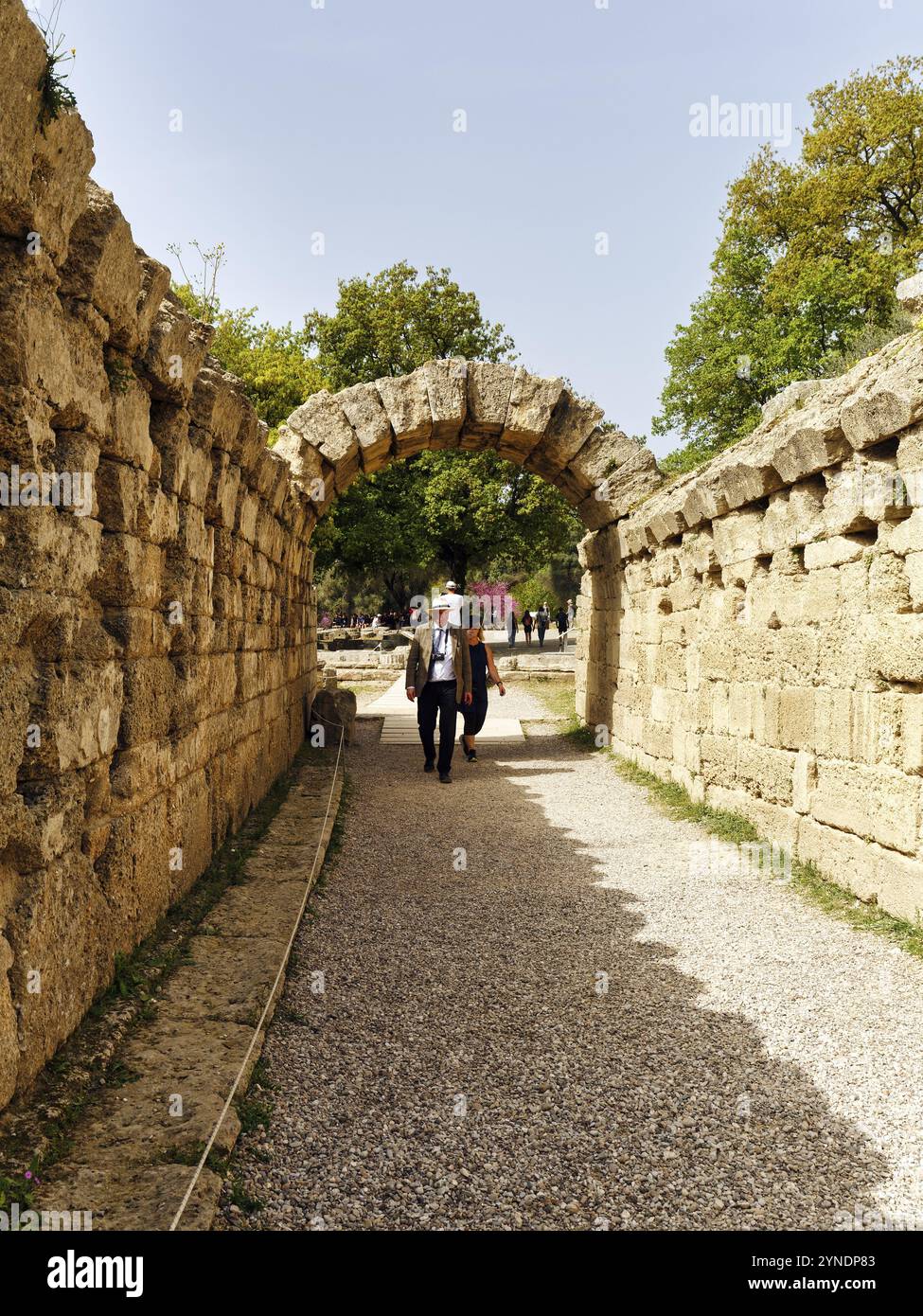 Monumental entrance to the stadium, crypt, arched walkway, birthplace ...