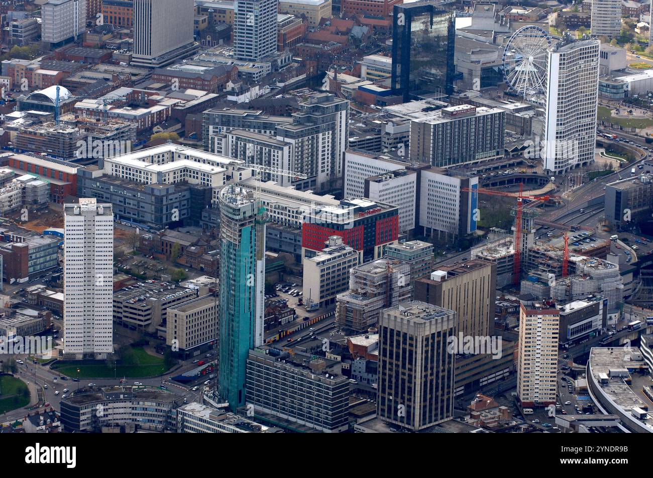 Aerial view of Birmingham City Centre England Uk Stock Photo - Alamy