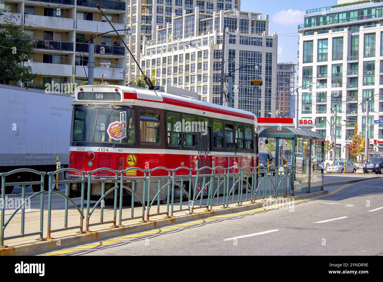 Toronto, Ontario, Canada. Sep 5, 2020. City tram, Red Toronto, city ...