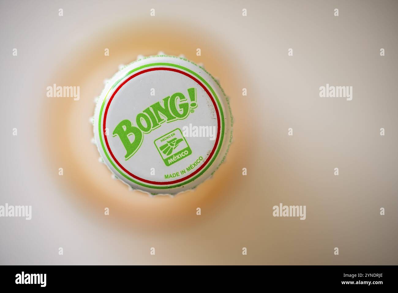 Mexico, Mexico City. Jul 7, 2024. A few Top view of a Pascual Boing ...