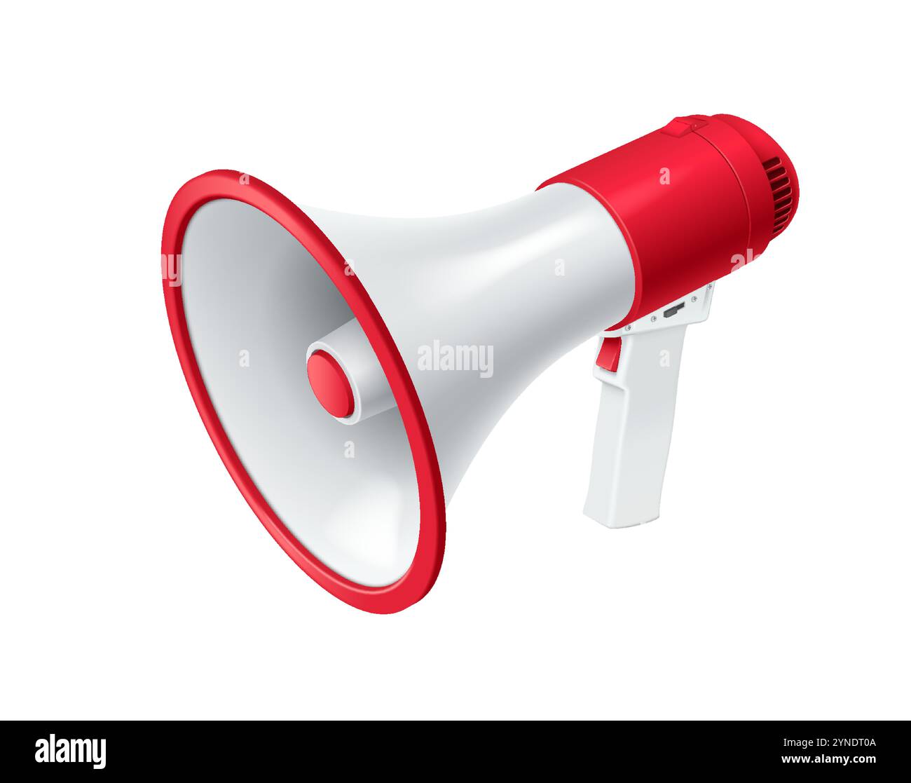 Loudspeaker device three-quarter view realistic vector illustration ...