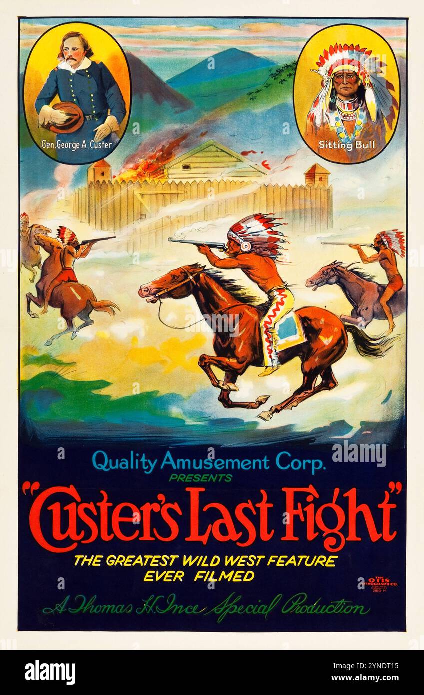 Custer's Last Fight (Quality Amusement, Re-issue 1925) General Custer ...