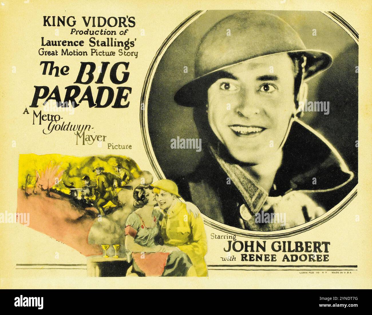 King Vidor production of Laurence Stallings story - The Big Parade (MGM, 1925) starring John ...