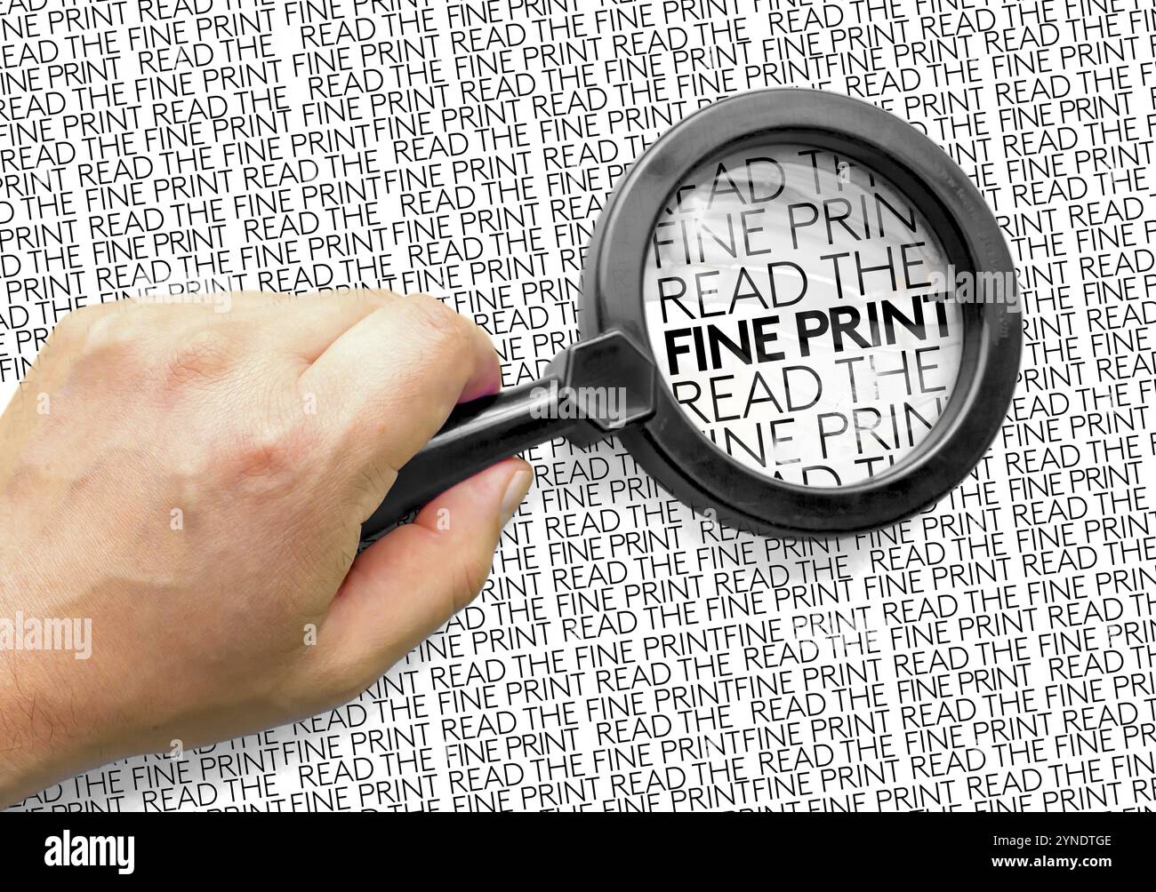 Book print magnifying glass hi-res stock photography and images - Alamy