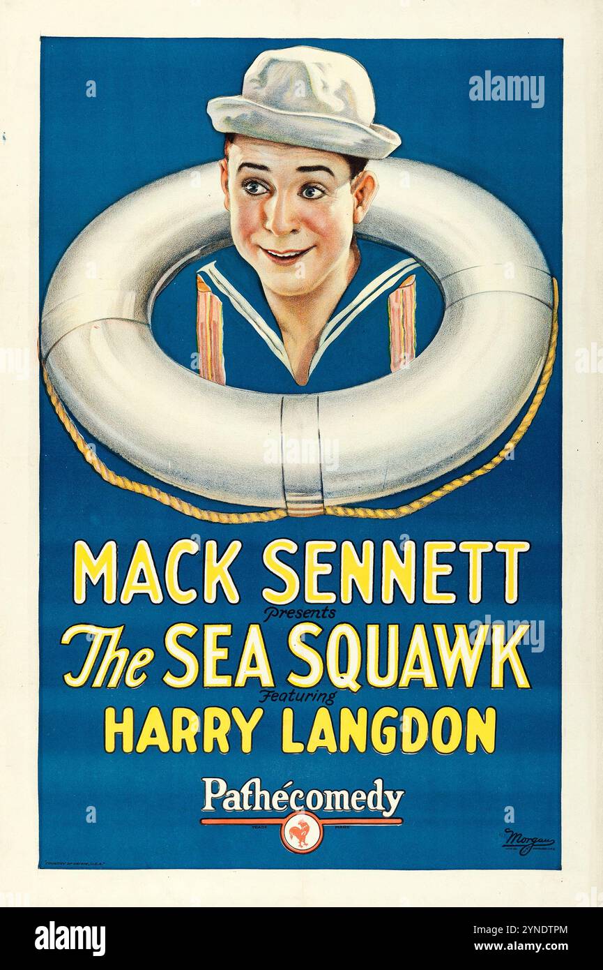 The Sea Squawk (Pathé, 1925). Film poster - Mack Sennett, Harry Langdon ...