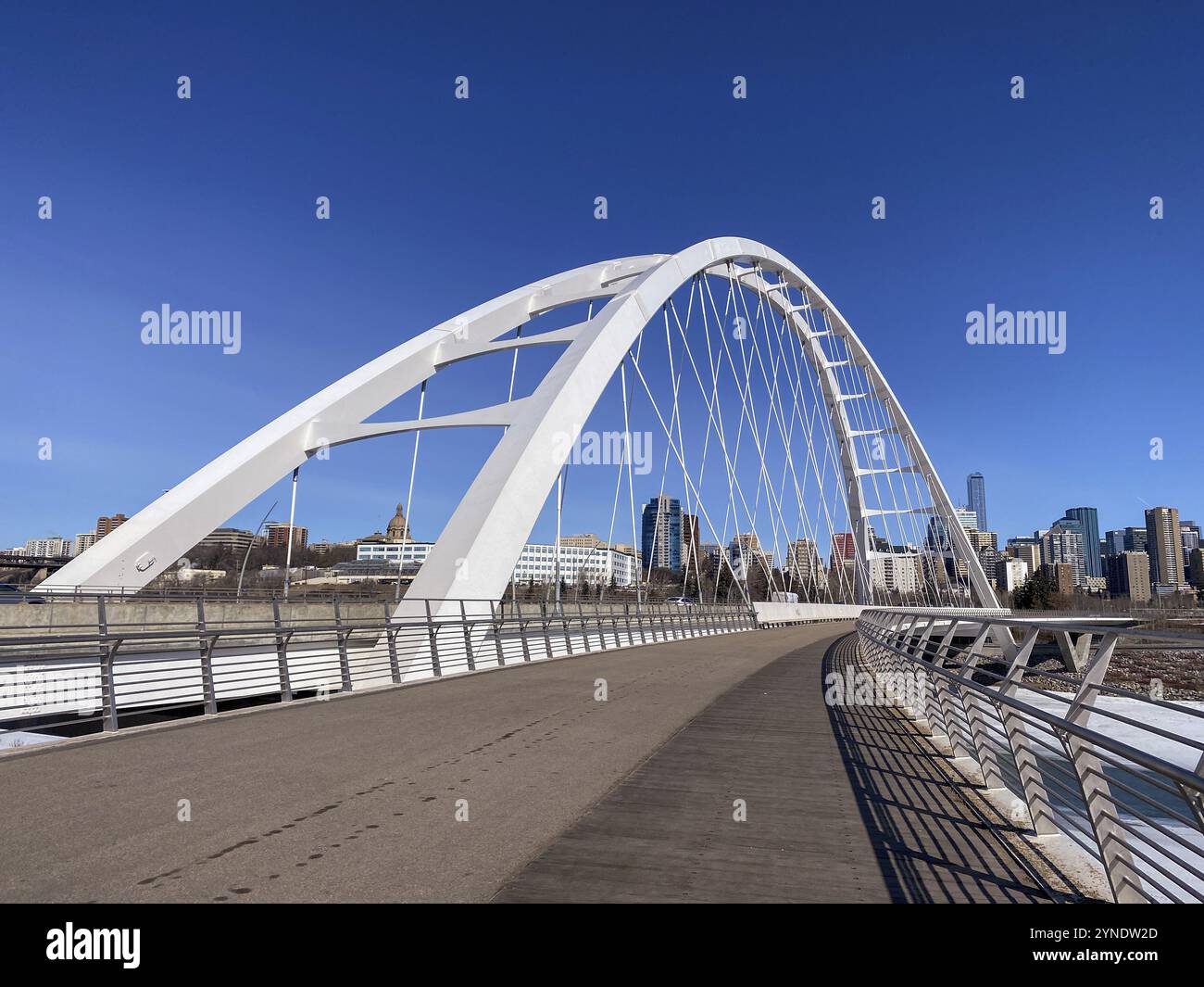 The Walterdale Bridge a through arch bridge across the North ...