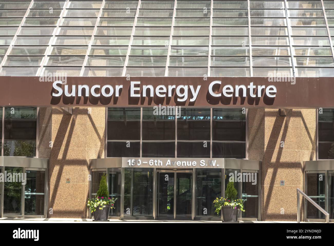 Calgary, Alberta, Canada. Jun 4, 2023. Front view of the main entrance ...