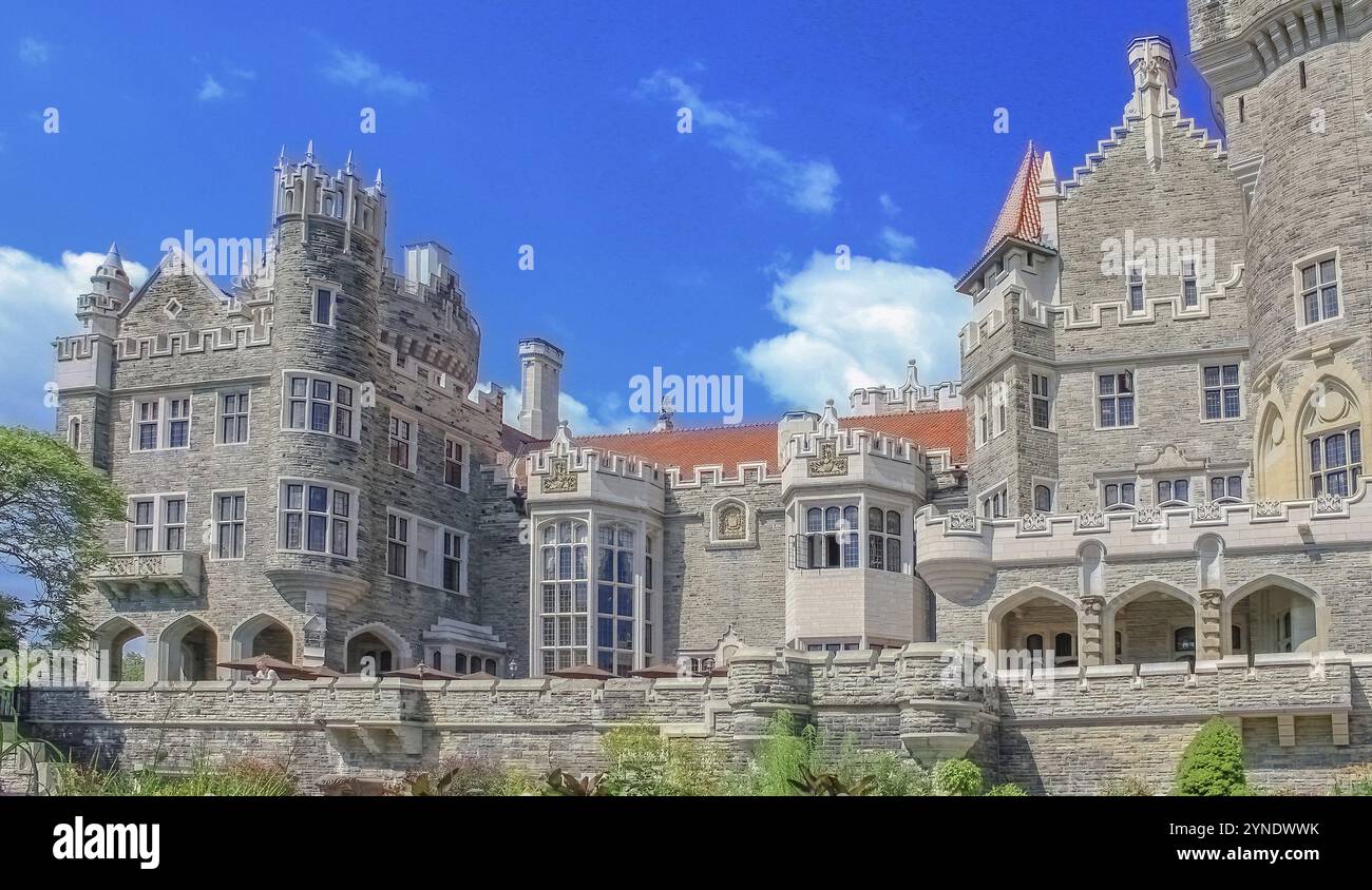 Toronto, Ontario, Canada. Feb 2, 2024. Casa Loma a Gothic Revival ...