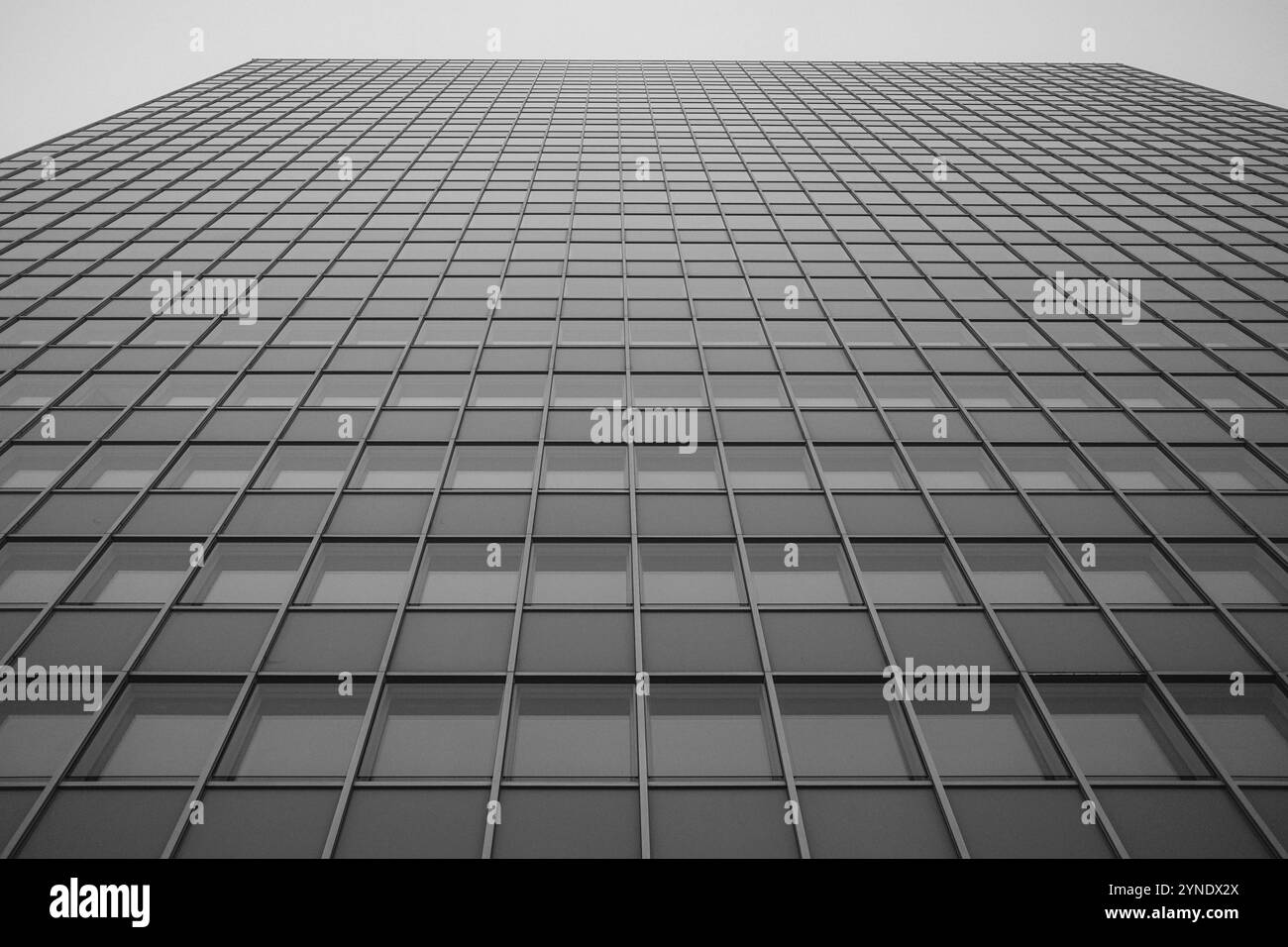 High-rise building in the historic city centre, high-rise, black and ...