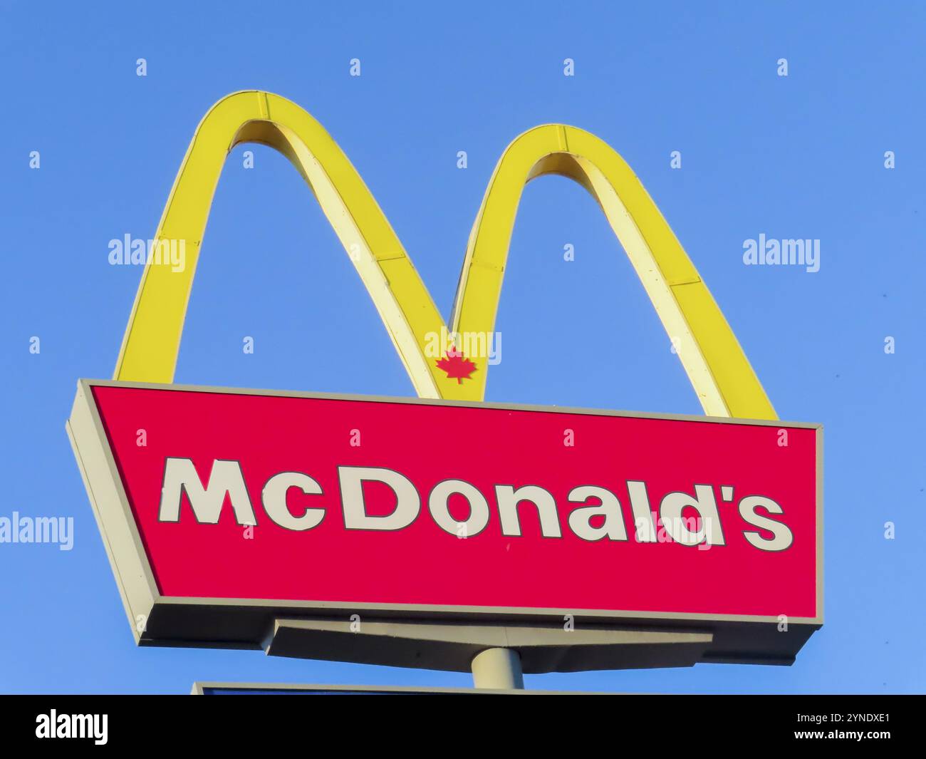 Calgary, Alberta, Canada. Oct 8, 2023. A McDonalds fast food restaurant ...