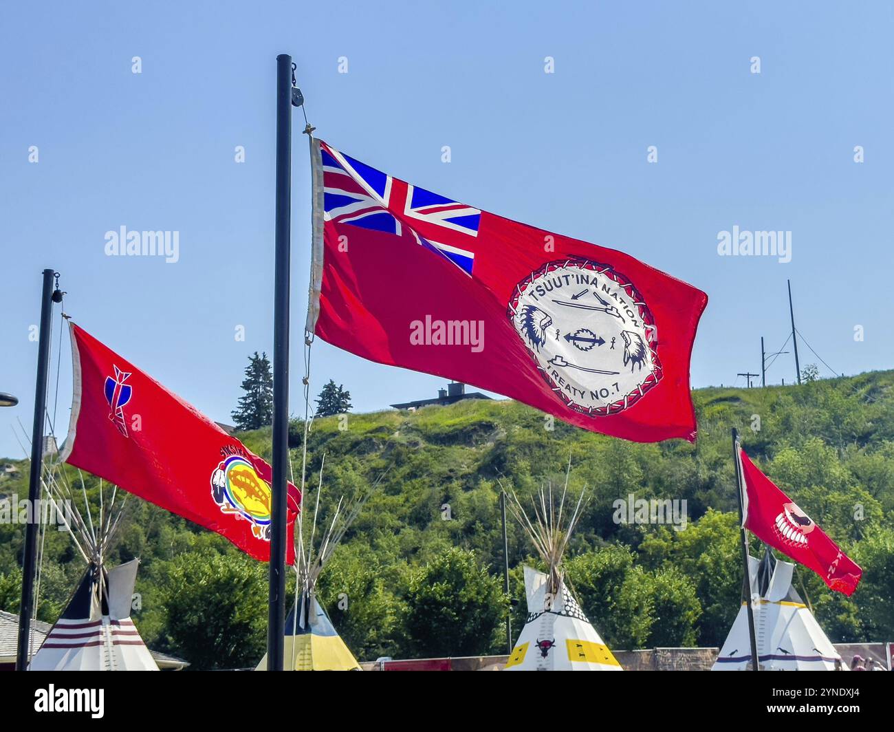 Calgary, Alberta, Canada. Jul 20, 2024. A Tsuut'ina nation, treaty no ...