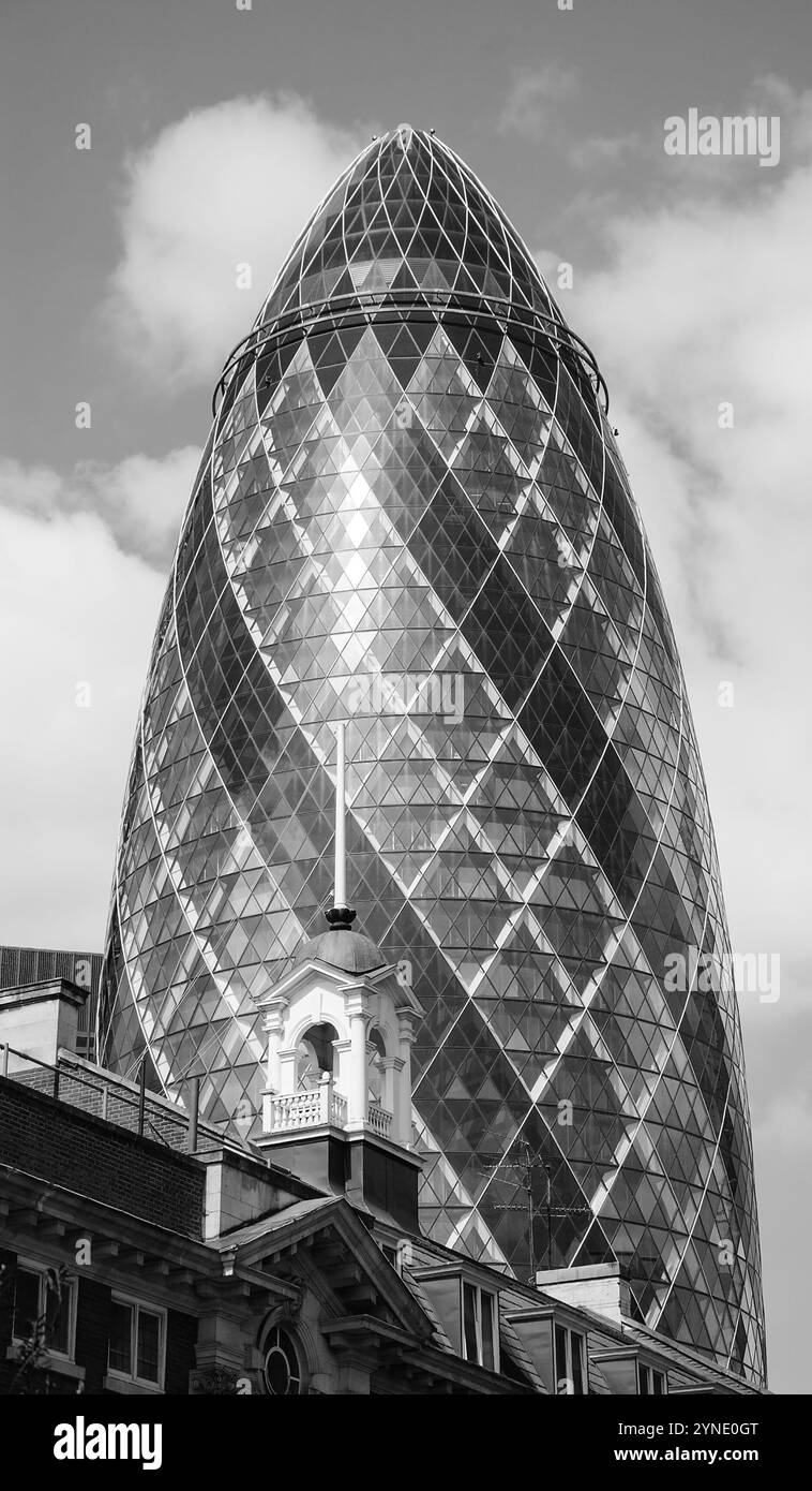 LONDON, ENGLAND, UK - MAY 3, 2014: View on 30 St Mary Axe Building ...