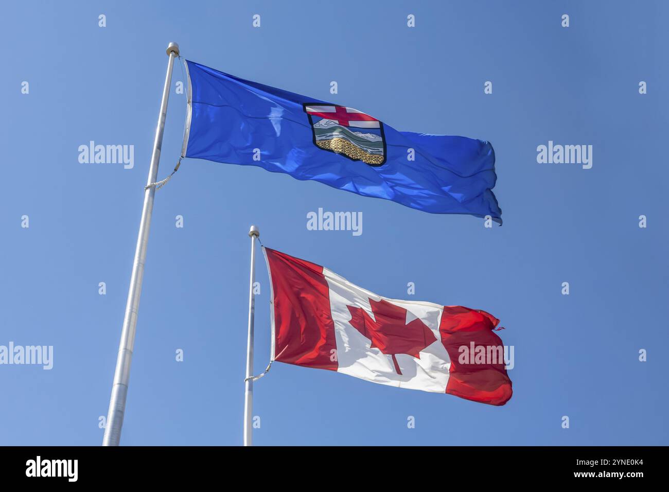 Canadian flag waving canada hi-res stock photography and images - Alamy