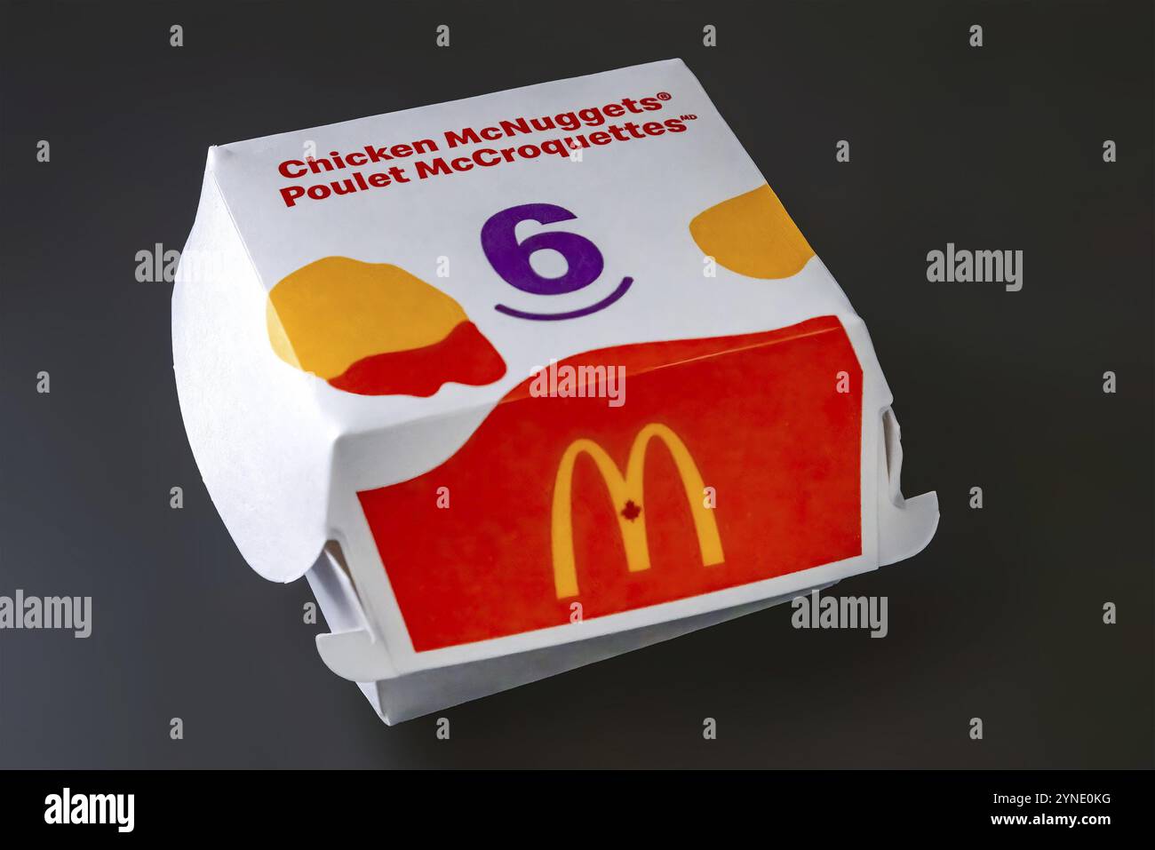 Calgary, Alberta, Canada. May 6, 2024. A Chicken McNuggets Mc Donalds ...