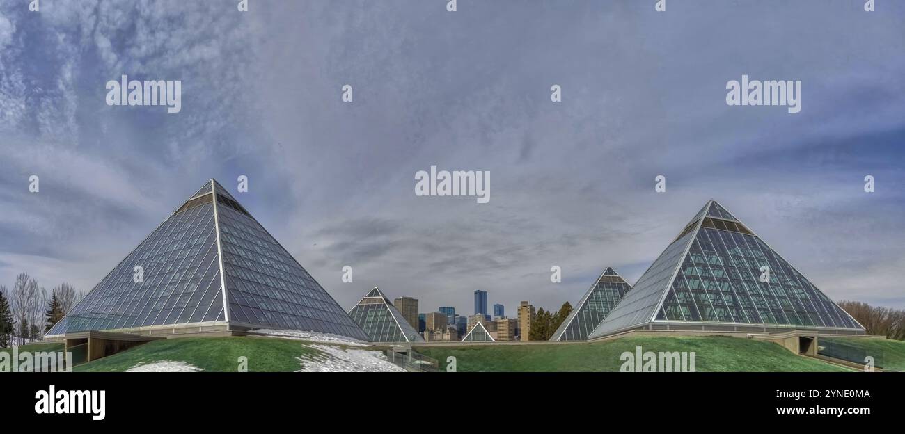 Edmonton, Alberta. Mar 30, 2023. Panoramic view of The Muttart ...