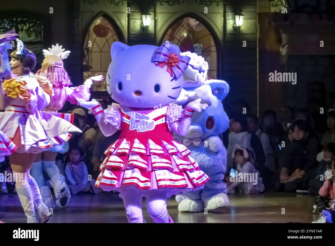 Tama New Town, Tokyo, Japan. Nov. 3, 2023. A person wearing a Hello ...