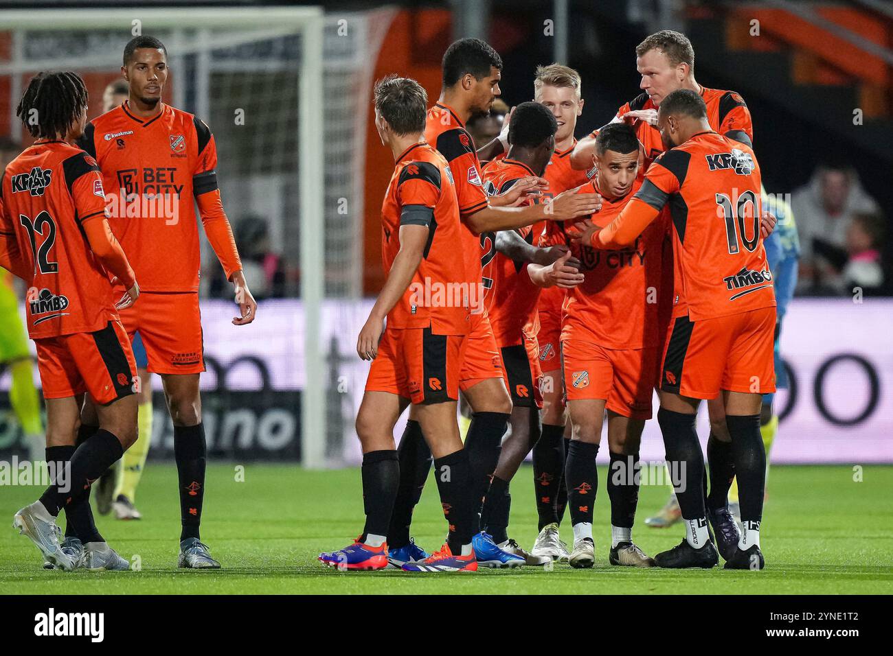 VOLENDAM, NETHERLANDS - NOVEMBER 25: FC Volendam celebrates after ...