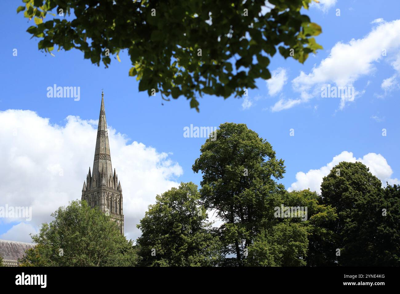 Salisbury Cathedral spire Salisbury Wiltshire England the tallest ...
