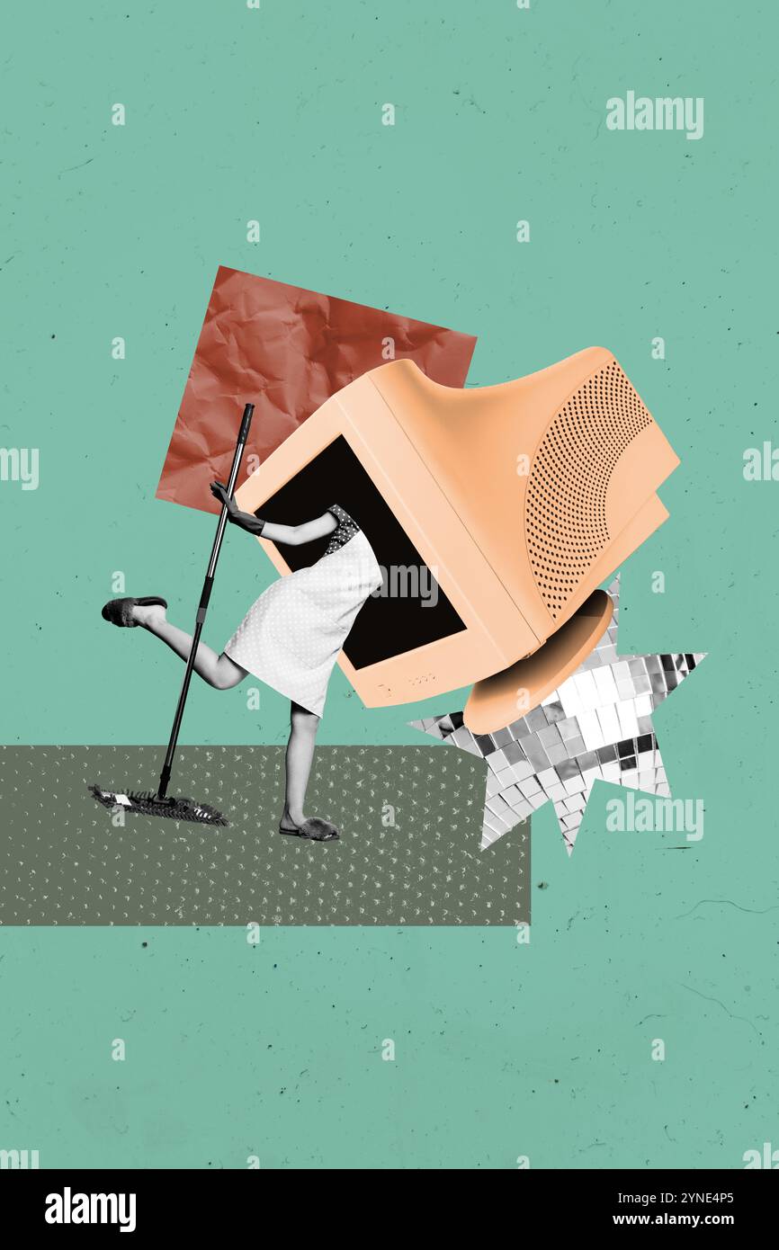 Composite trend artwork 3D sketch image photo collage of young lady ...