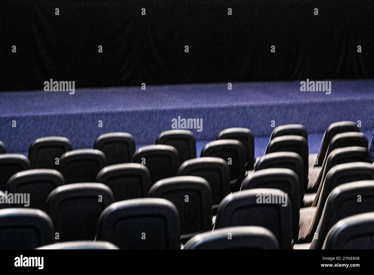 blank screen for showing cartoons and movies in a cinema before the ...