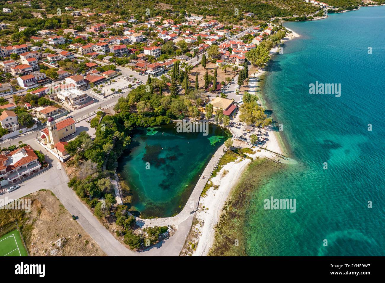 Aerial view kefalonia coast deep hi-res stock photography and images ...