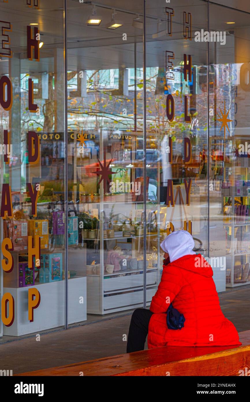 Person in red hoodie hi-res stock photography and images - Alamy
