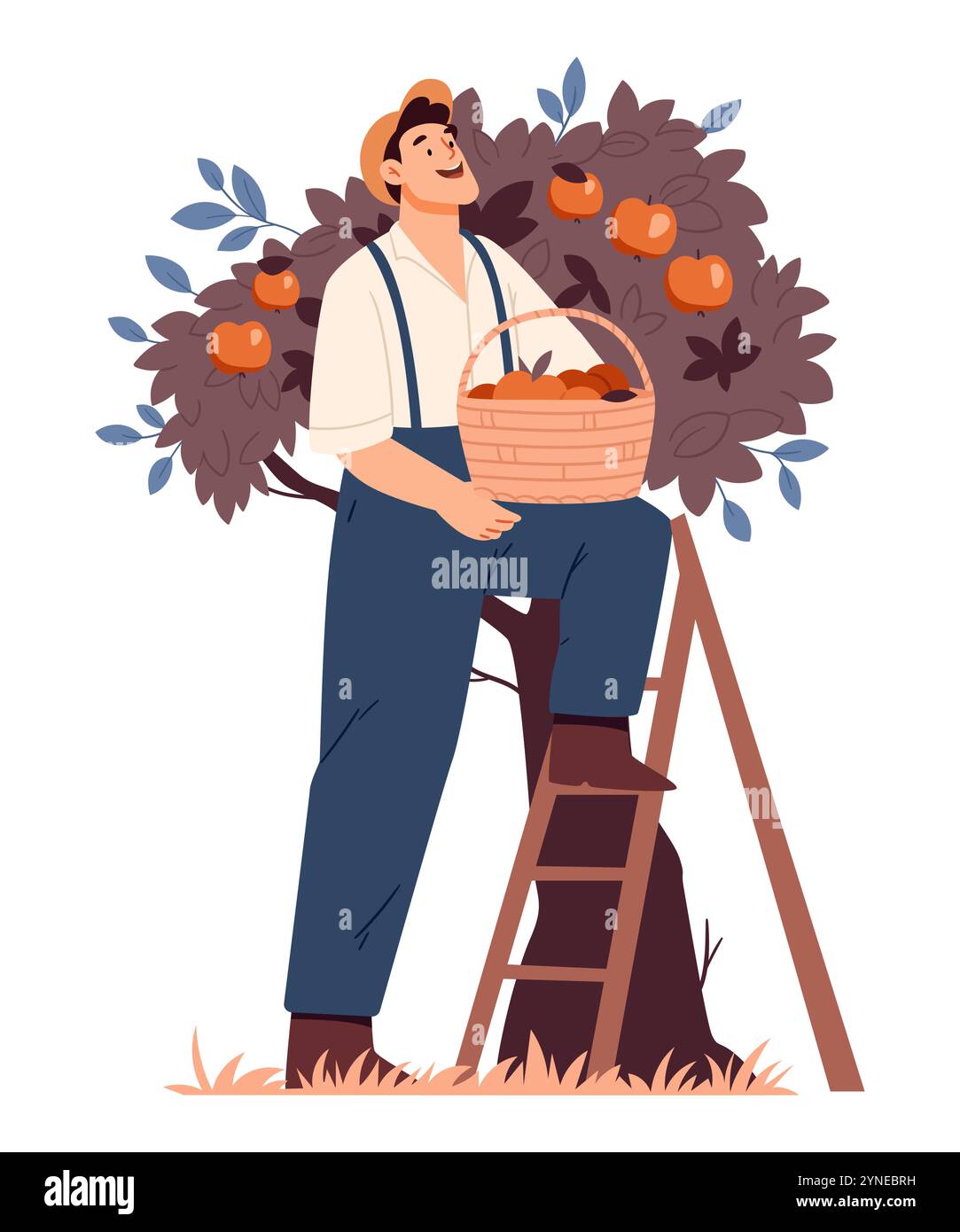 Farmer stands Stock Vector Images - Alamy