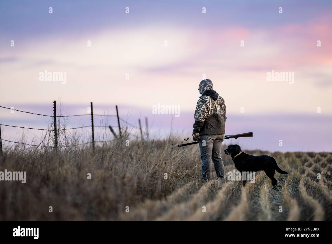 A hunter and his dog Stock Photo - Alamy