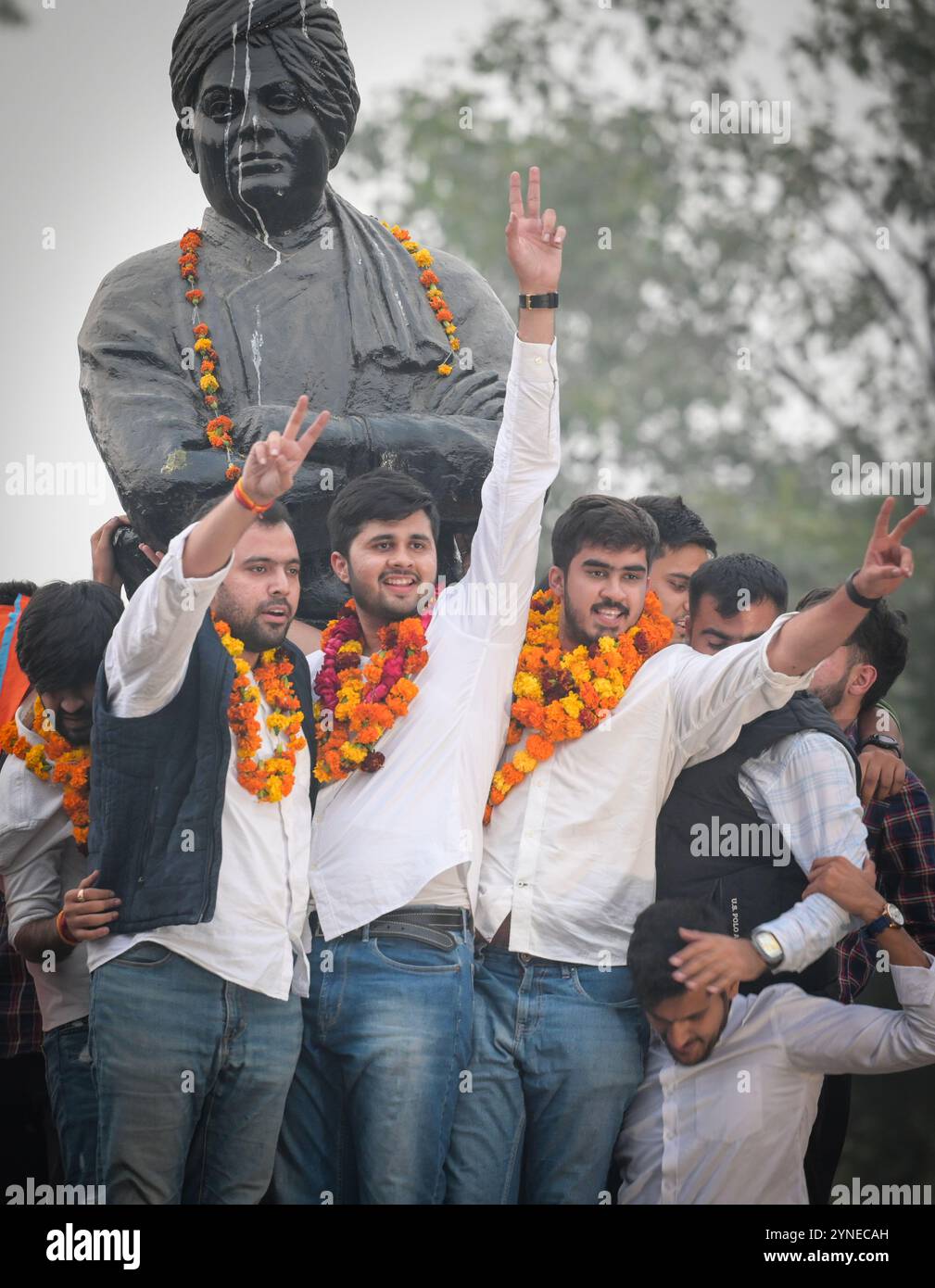 NEW DELHI, INDIA - NOVEMBER 25: NSUI candidate Ronak Khatri (President ...