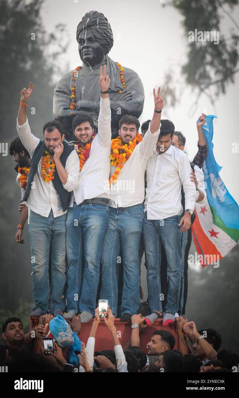 NEW DELHI, INDIA - NOVEMBER 25: NSUI candidate Ronak Khatri (President ...