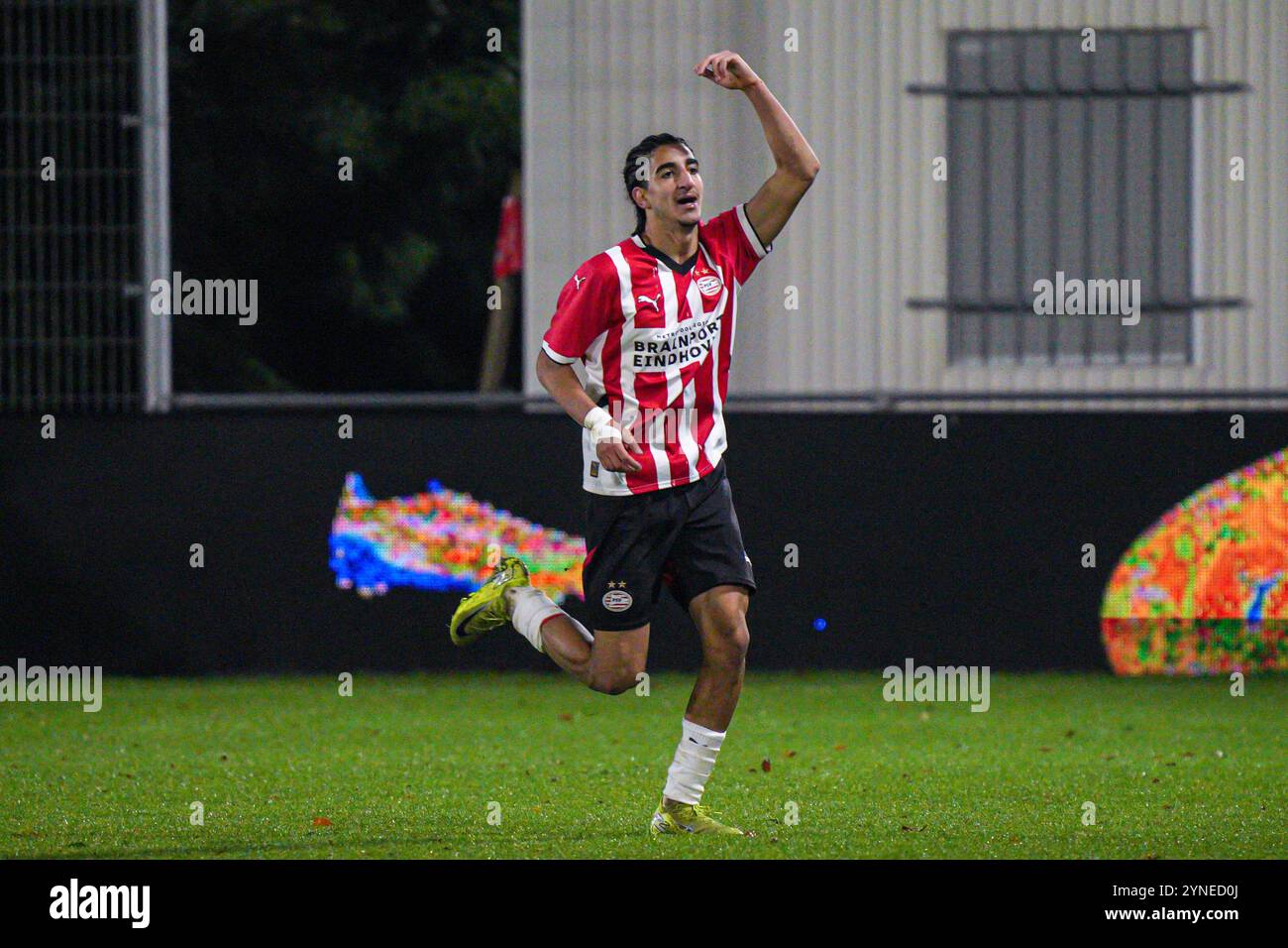 EINDHOVEN, NETHERLANDS - NOVEMBER 25: Tay Abed of Jong PSV celebrates ...