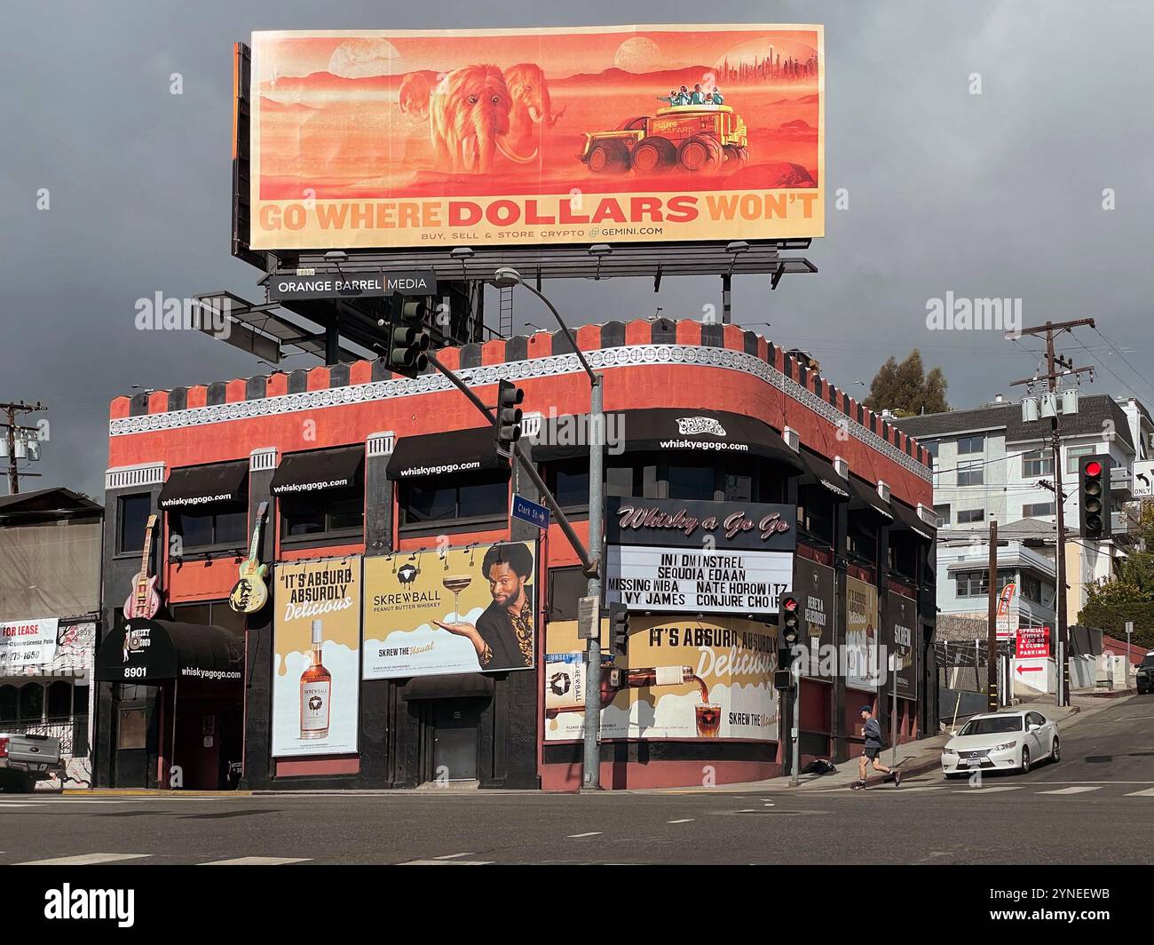 Whisky A Go Go, billboard, Sunset Strip, architecture, Los Angeles ...