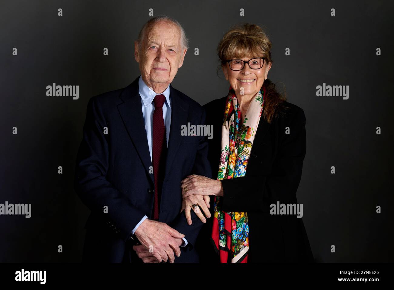 John Standing & Nanette Newman, The Oldie of the Year 2024 20-11-24 Stock Photo - Alamy