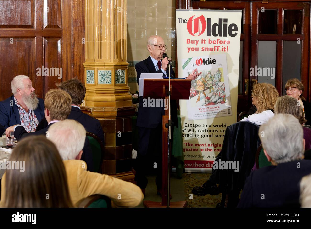 John Standing, The Oldie of the Year 2024 20-11-24 Stock Photo - Alamy