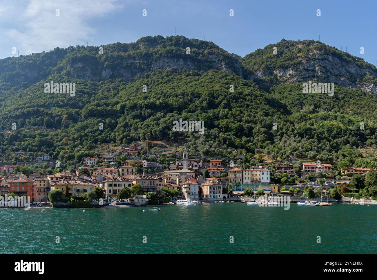 A picture of the town of Colonno in Lake Como Stock Photo - Alamy