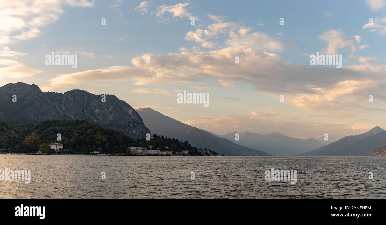 Lake como sunset landscape hi-res stock photography and images - Alamy