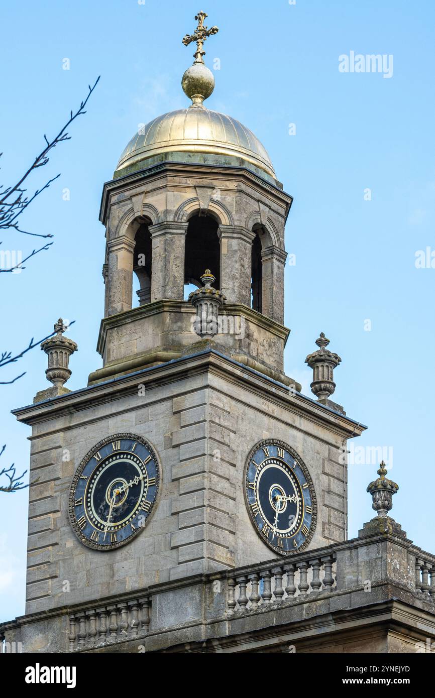 Clock tower of St. Michael and All Angels Church, Great Witley ...