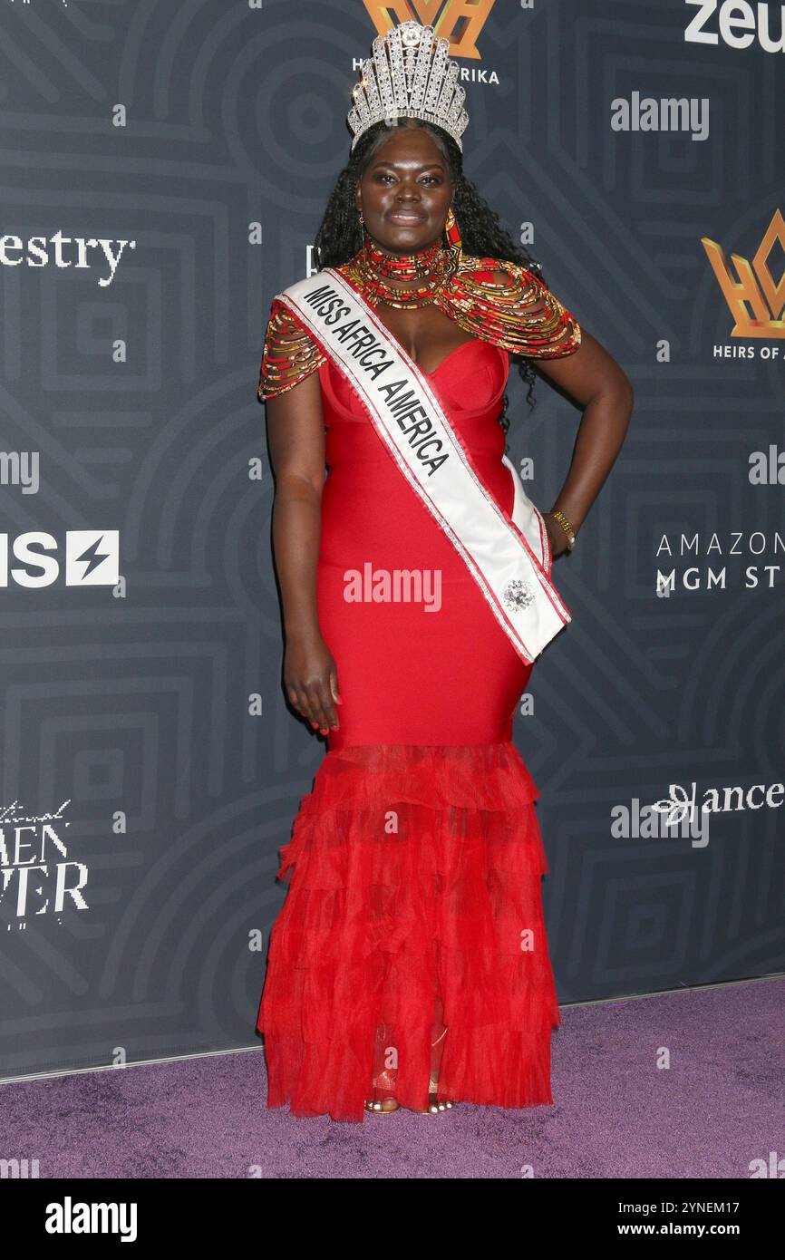LOS ANGELES - NOV 24: Nancy Apoko at the Koshie Mills Heirs Of Afrika ...