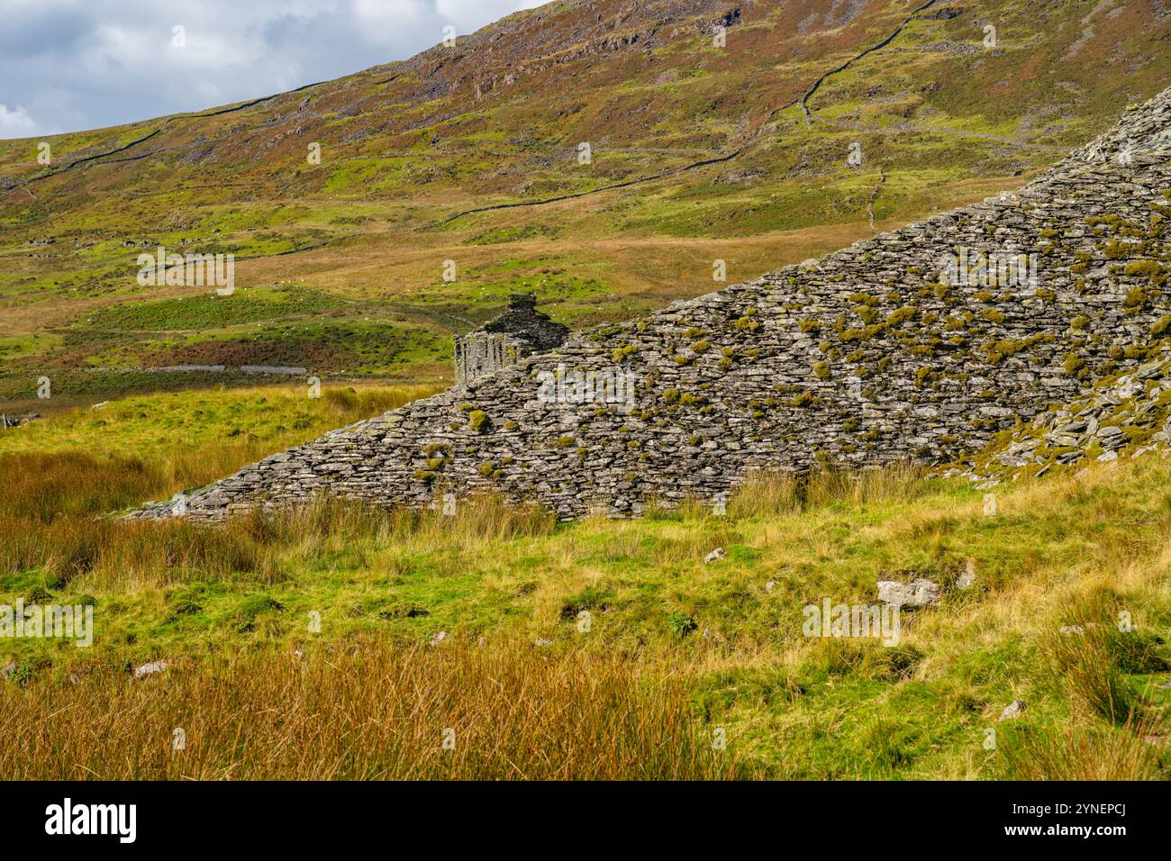 Gorseddau and prince of wales slate quarries hi-res stock photography ...