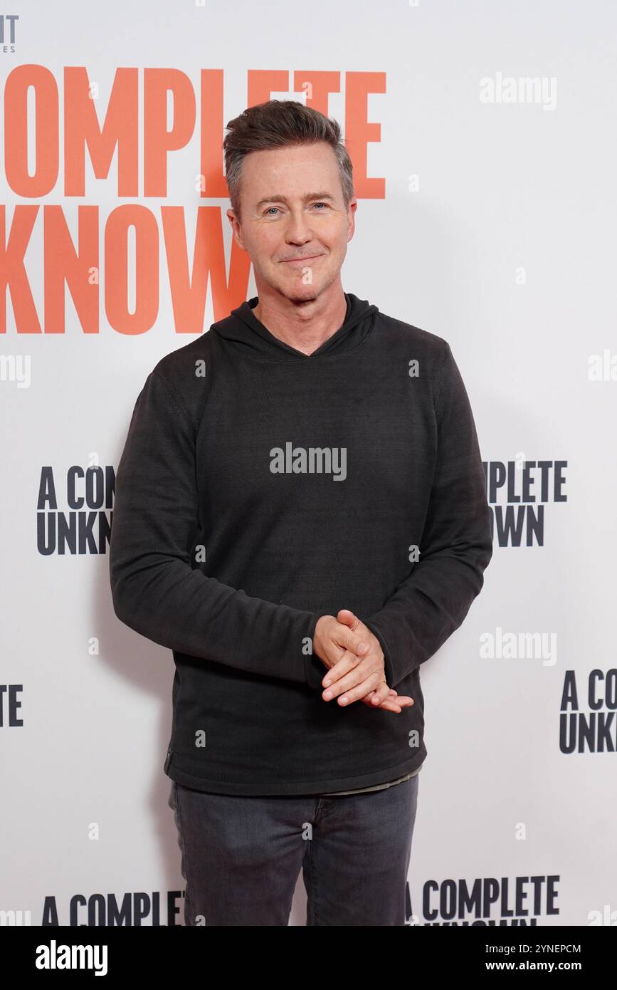 Edward Norton during the photocall for A Complete Unknown at the Ham ...