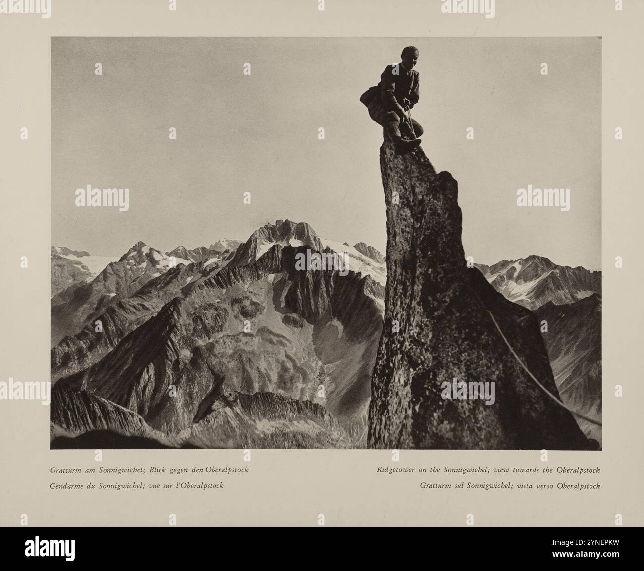 Gendarme (Police Officer) on the Ridgetower on the Sonnigwichel. From ...