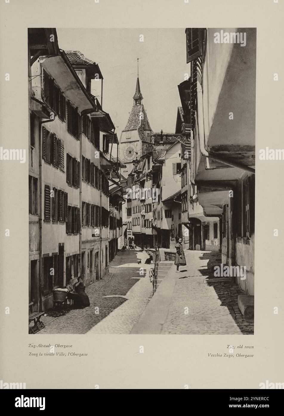 Street in Old Town of Zug. From Swiss Photographer Jean Gaberell ...