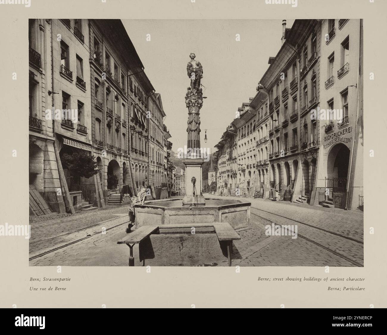 Traditional Bern Street View. From Swiss Photographer Jean Gaberell ...