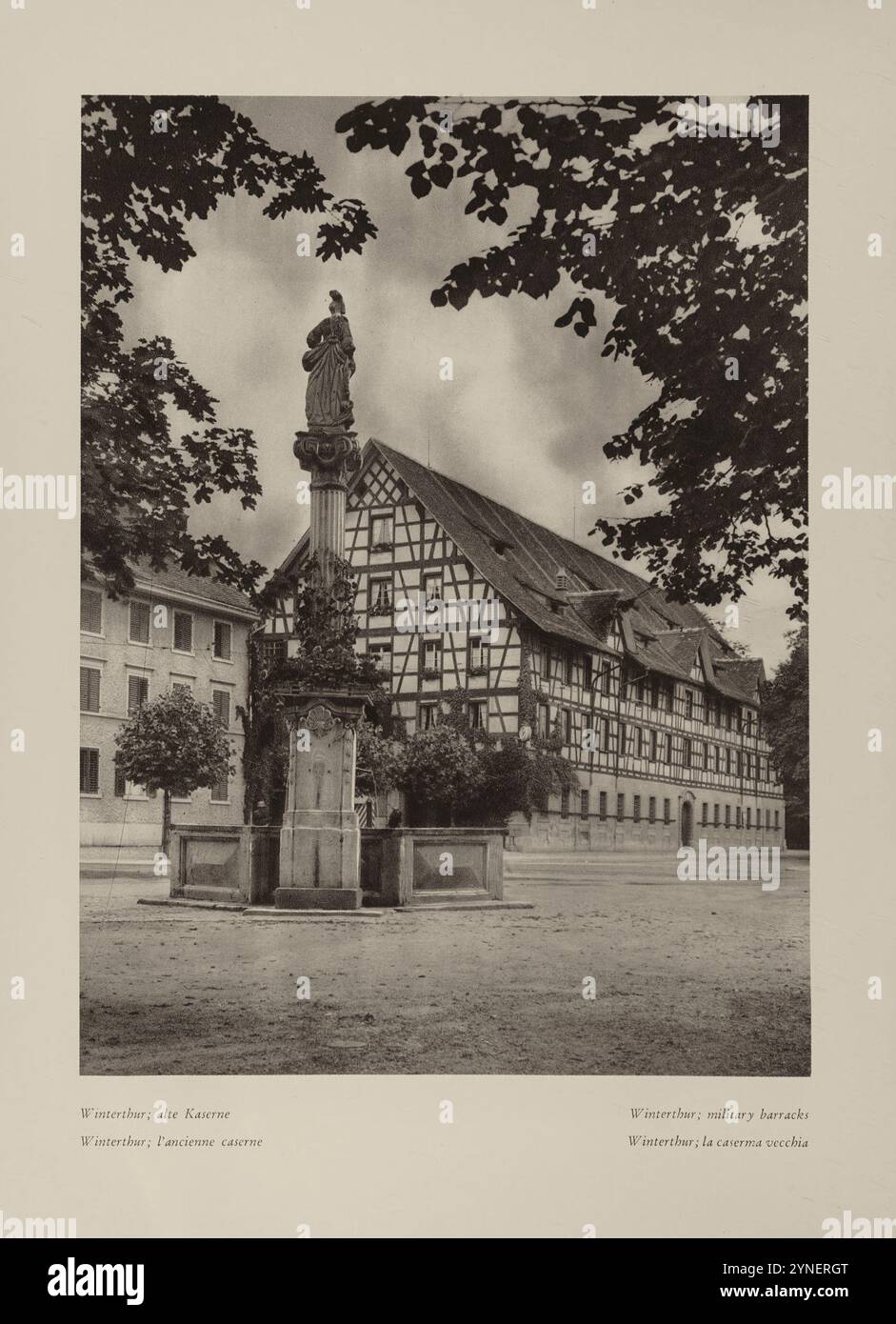 Military Barracks, Winterthur. From Swiss Photographer Jean Gaberell ...