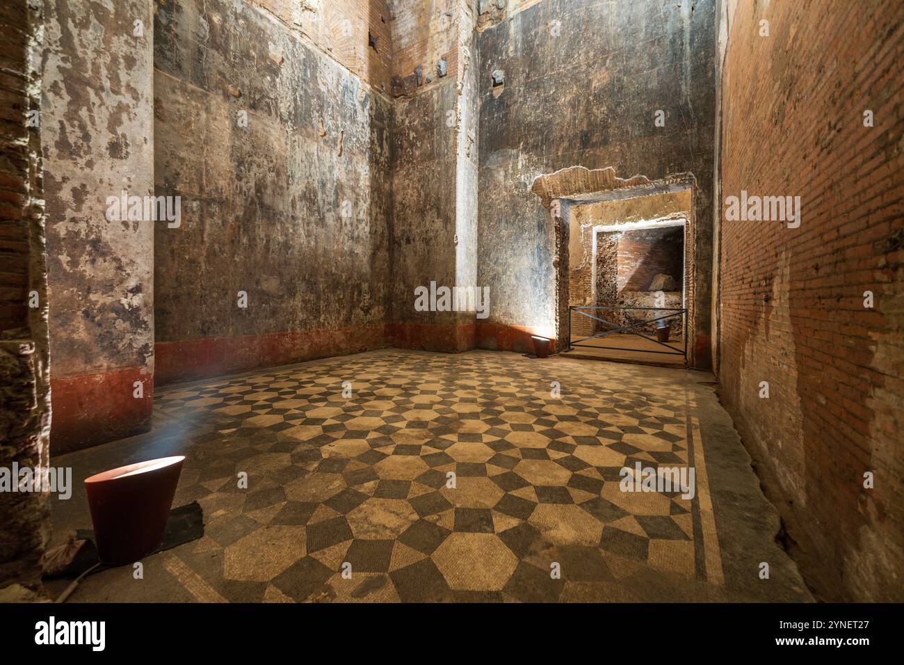 Inside Nero's Palace, Domus Aurea (Golden House), ancient Roman ruins ...