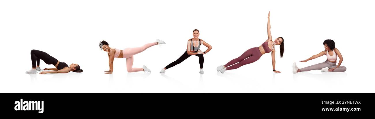 Various personal exercises Cut Out Stock Images & Pictures - Alamy