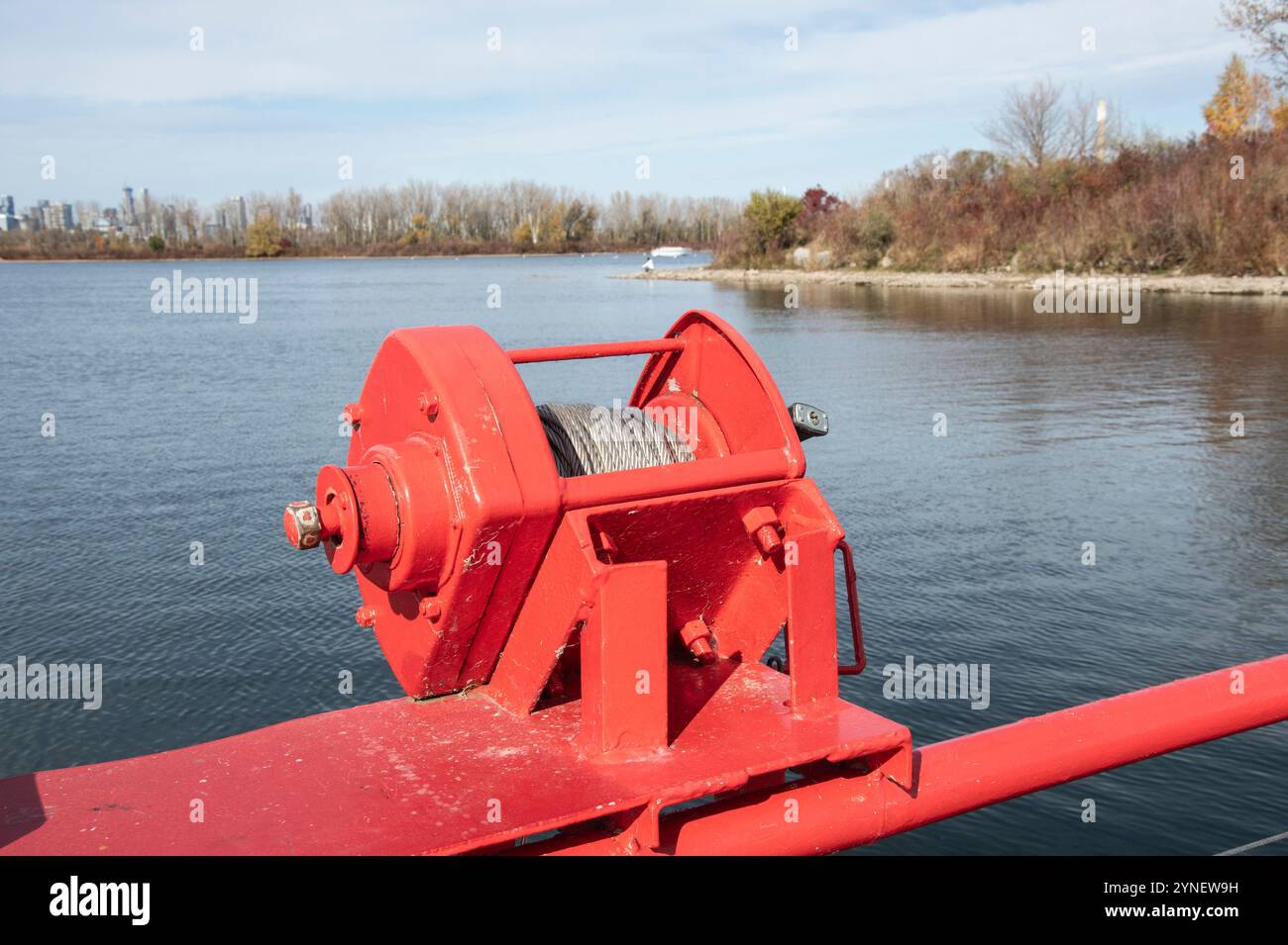 Floating pedestrian bridge at Tommy Thompson Park in Scarborough ...